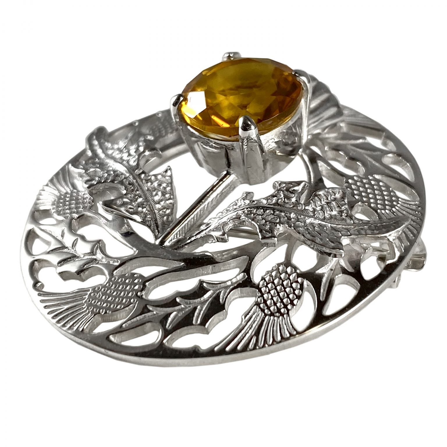 Scottish Thistle Sterling Silver Kilt Pin » County Argyle