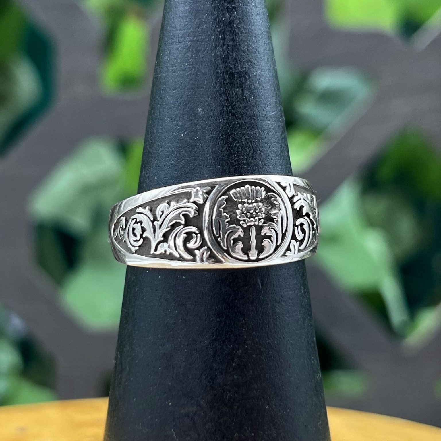 Scottish Thistle Sterling Silver Ring » County Argyle